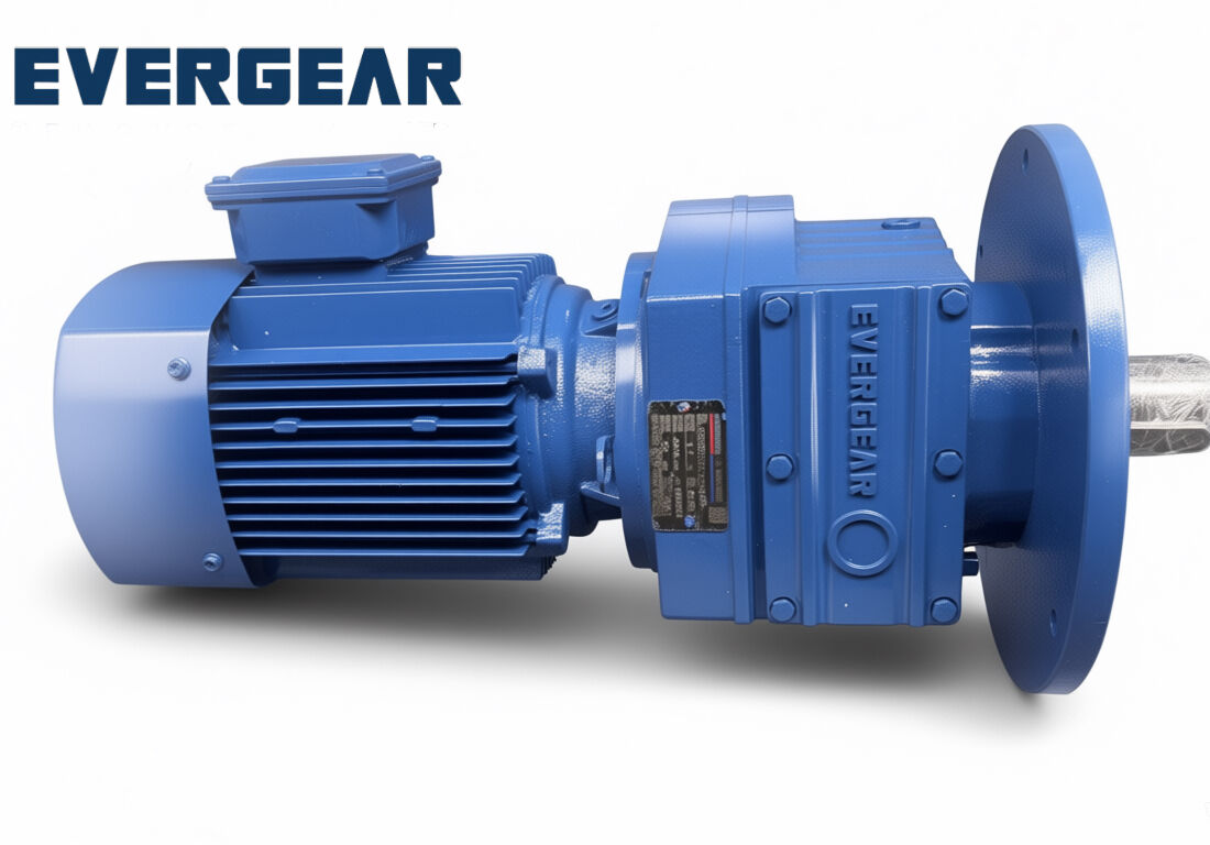 Flange Mounted Inline Helical Gear Motor 0.12KW-200KW